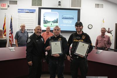 Williams Police officers recognized for life-saving actions | Williams ...