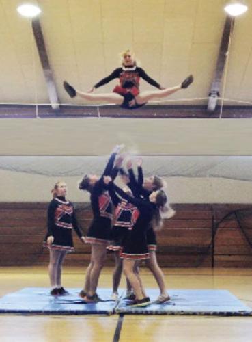 Williams Elementary-Middle School Falcons cheerleaders flying high ...