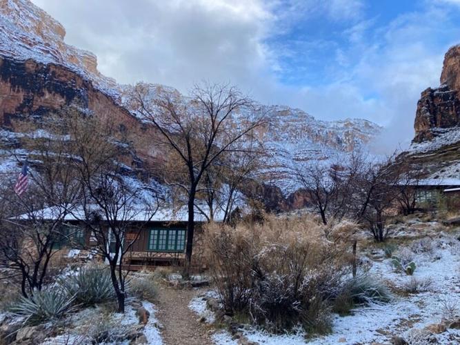 Grand Canyon sees rare snow at Havasupai Gardens, Phantom Ranch | Photo ...