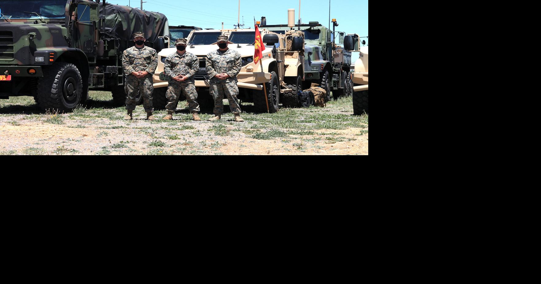 U.S. Marine convoy stops in Williams for communications test | Features ...