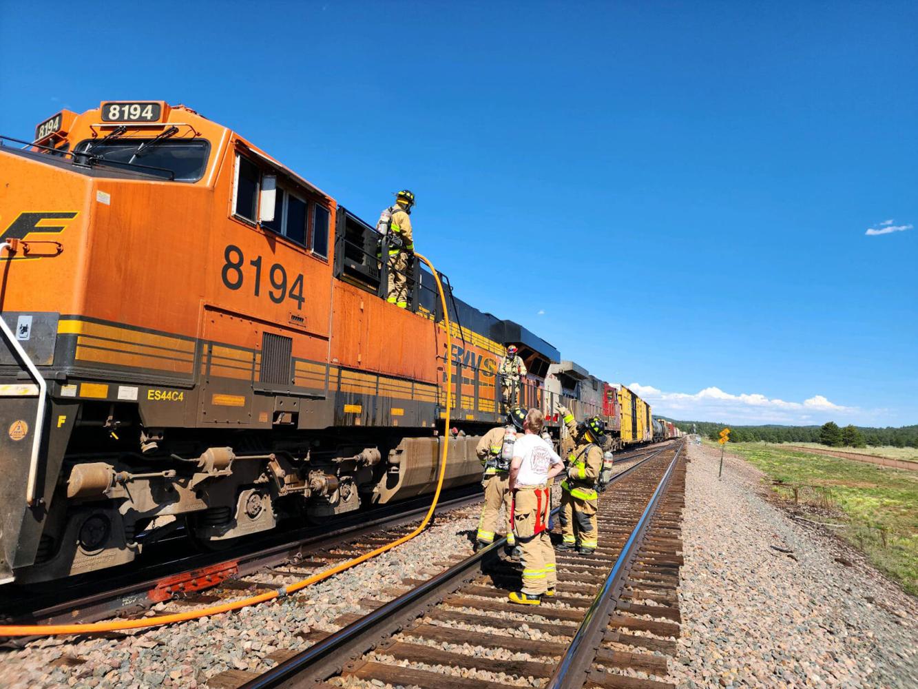 Ponderosa Fire responds to locomotive fire in Bellemont | Williams ...