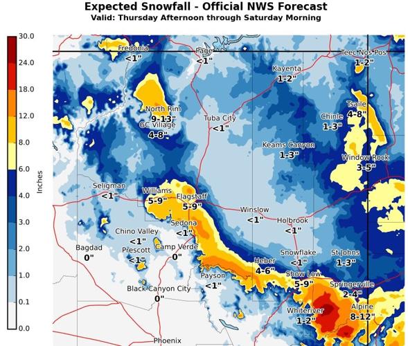 More snow on the way for Williams Thursday and Friday | News ...