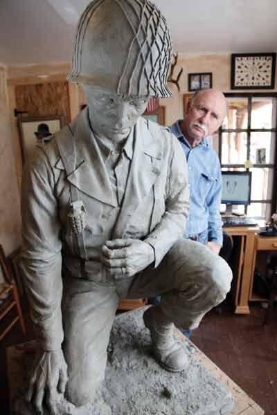 Photo: Veterans memorial statue nearly complete | Features ...