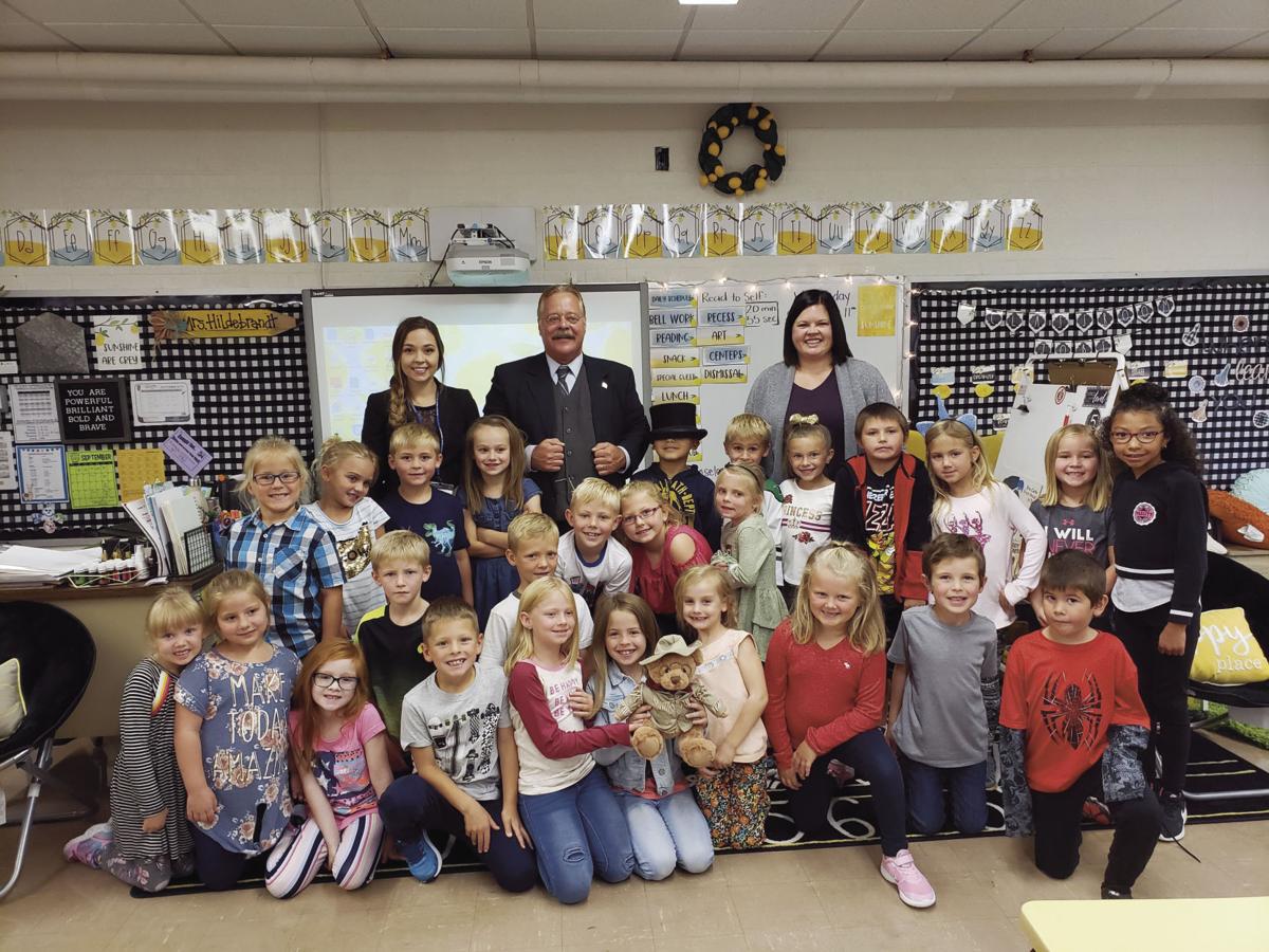 Teddy Roosevelt drops in for a visit at Lewis and Clark Elementary ...