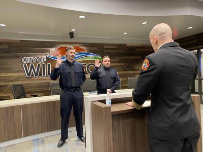 Williston Fire Department honors two at oath ceremony | Williston ...