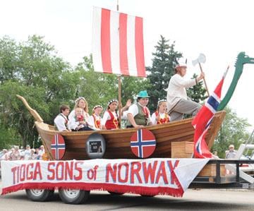 Viking ship floats through streets in Ray | Local News Stories ...