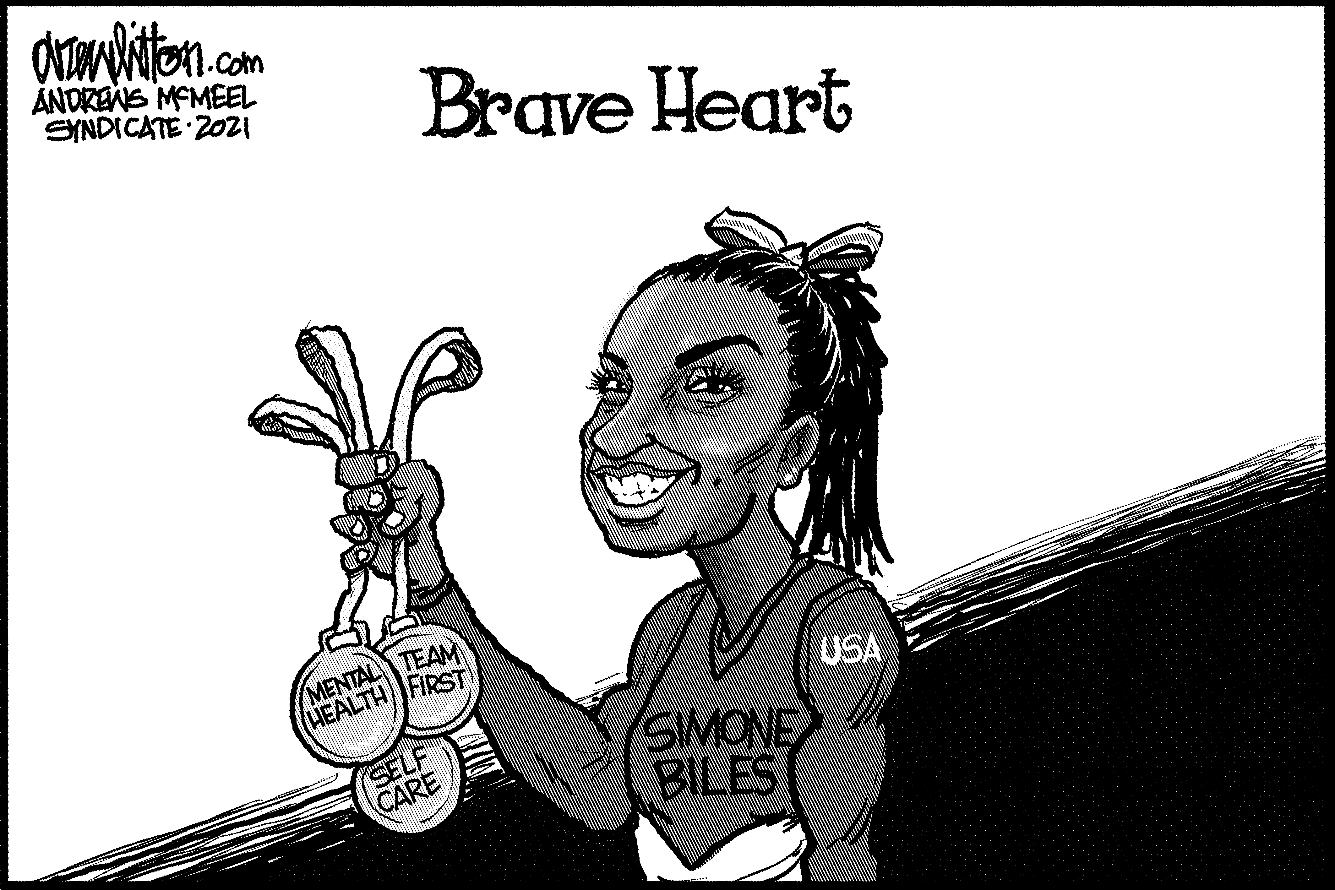 Simone Biles cartoon | Opinion | willistonherald.com