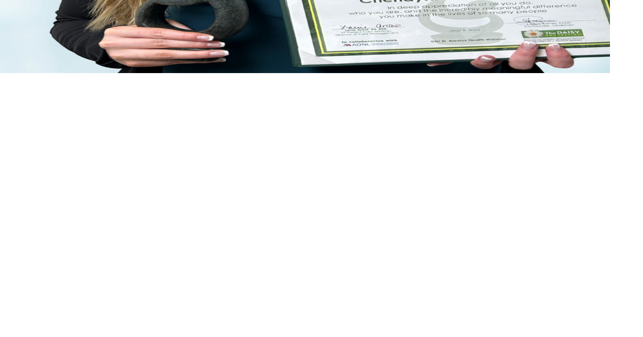 Hoffman honored with DAISY award | Local News | willistonherald.com