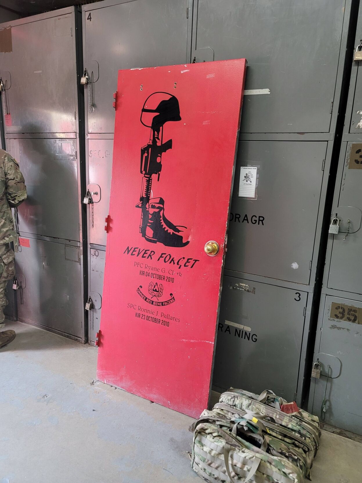 Parents of local fallen soldier pick up special memorial door at Ft ...