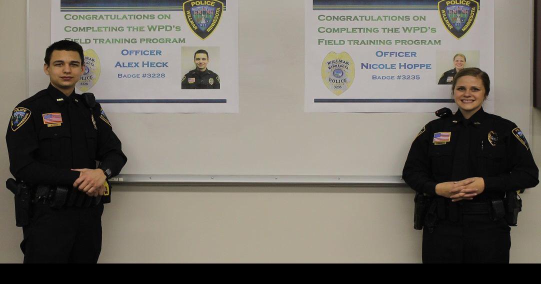 Willmar's newest police officers get their badges | News | willmarradio.com