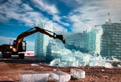 Spicer Ice Castle demolished due to warm weather | News | willmarradio.com