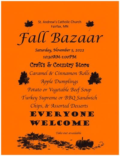 St. Andrew's Church Fall Bazaar | Calendar | willmarradio.com