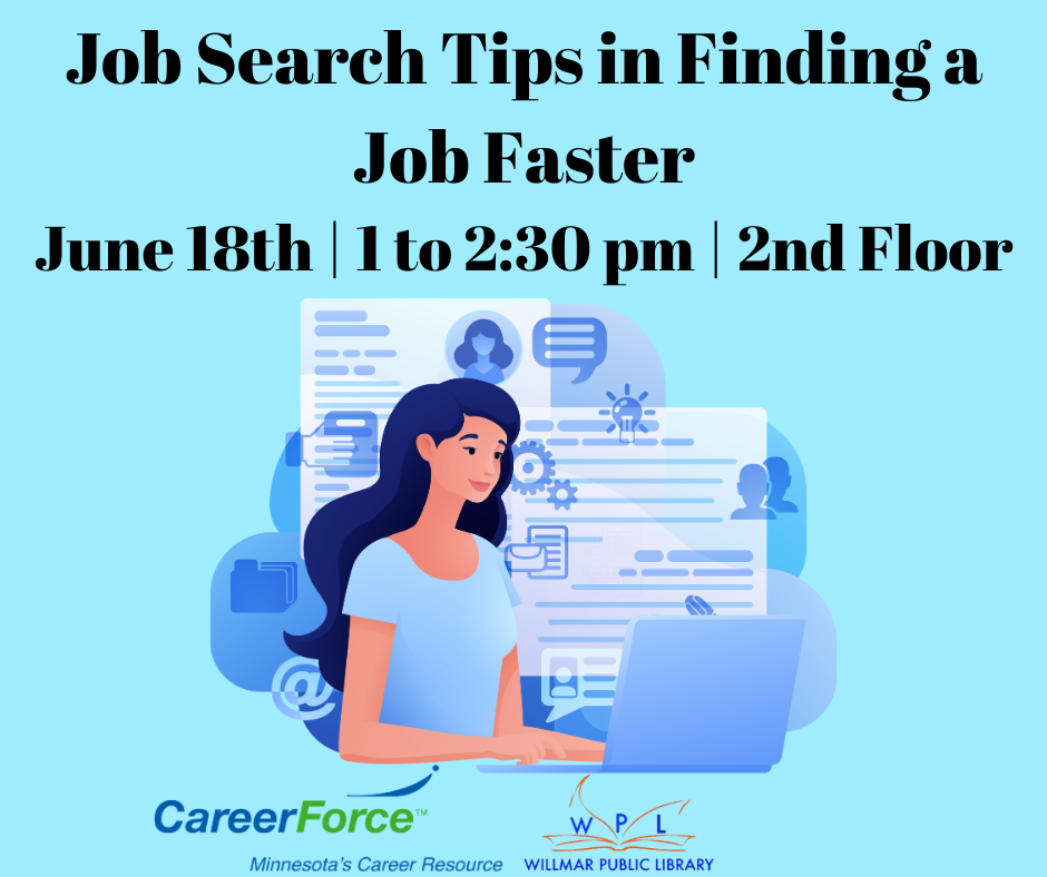 Adults: Job Search Tips in finding a Job Faster (Tuesday, June 18th ...
