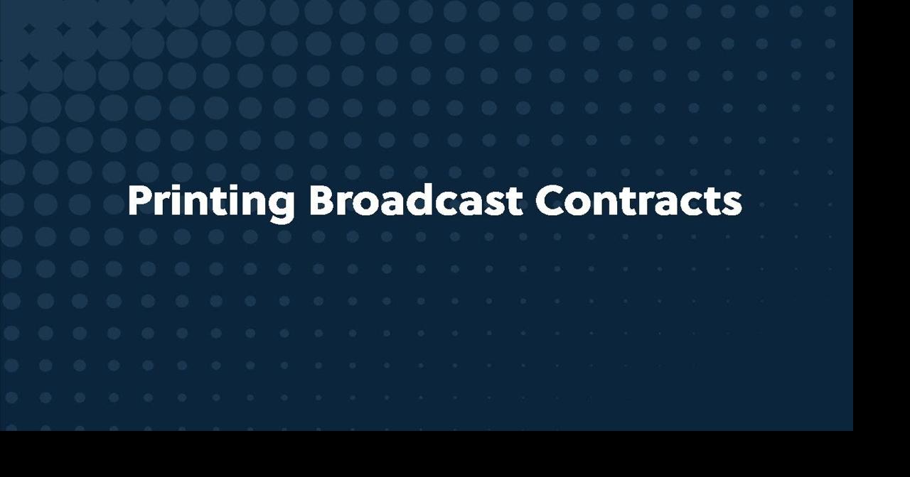 Printing Broadcast Contracts | Traffic | willmarradio.com