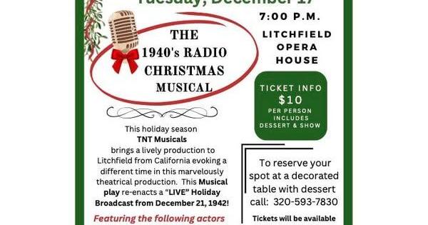 1940s Radio Christmas Musical to be performed Tuesday in Litchfield ...