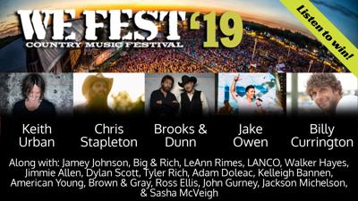 Win Reserved Blue tickets to WeFest! | Big Country 100.1 FM ...