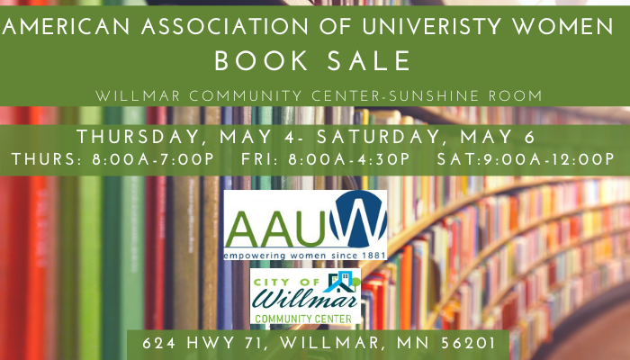 AAUW Willmar Used Book Sale | Calendar | willmarradio.com