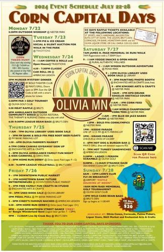 Corn Capital Days Tuesday features Corn Token hunt and pie and ice ...