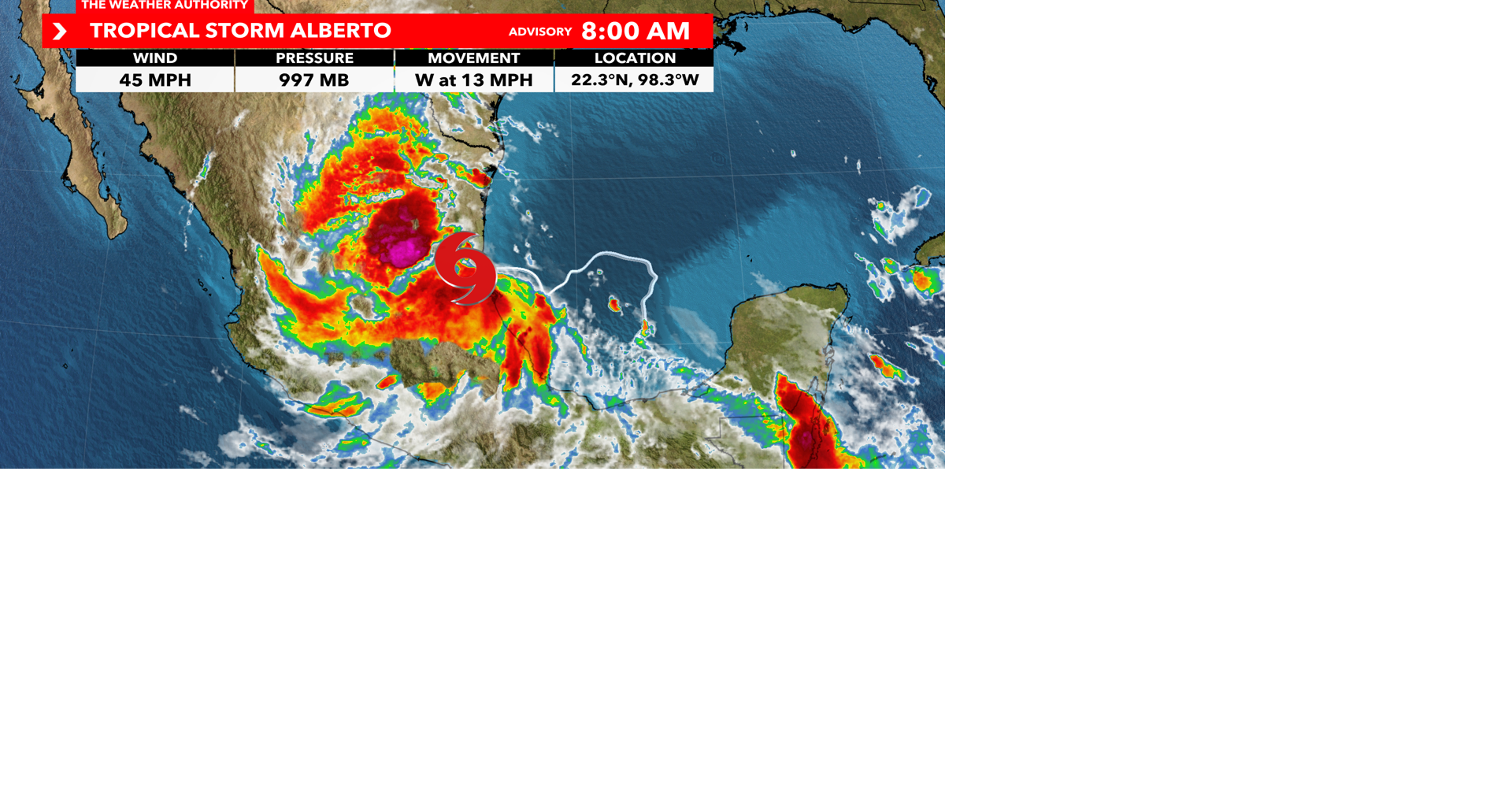 Tropical Storm Alberto makes landfall on the coast of Mexico | News ...