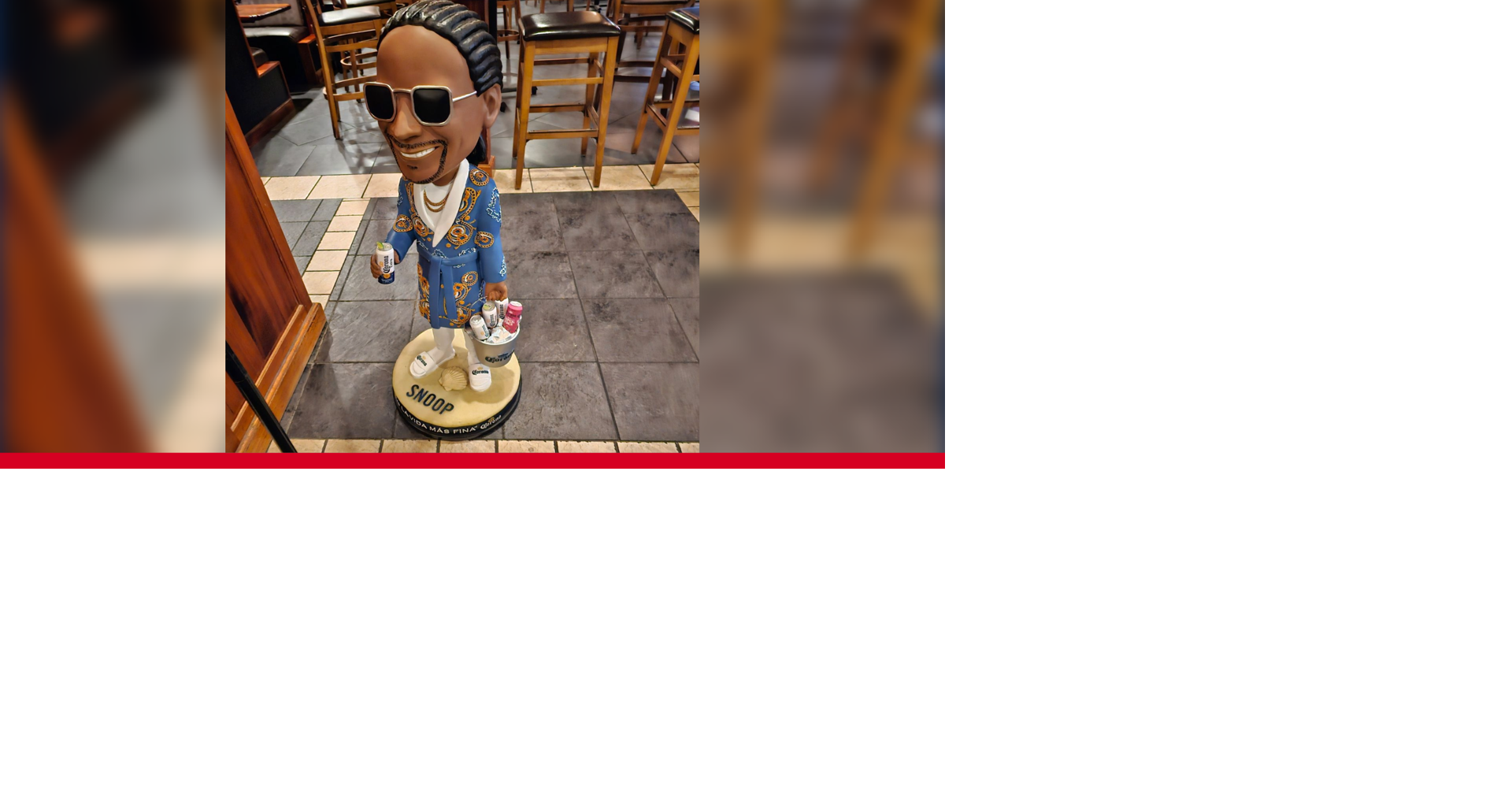 Snoop Dogg bobblehead statue returned to Cantina Laredo; man arrested ...