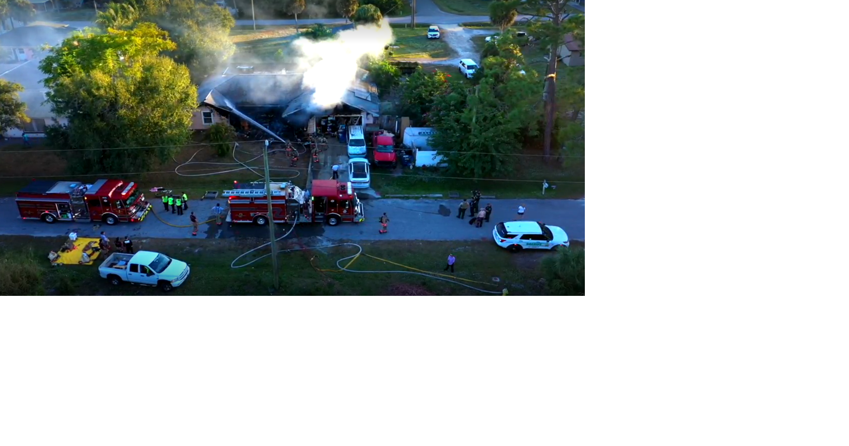 Firefighters combat house fire that injured 1; 'significant' number of ...