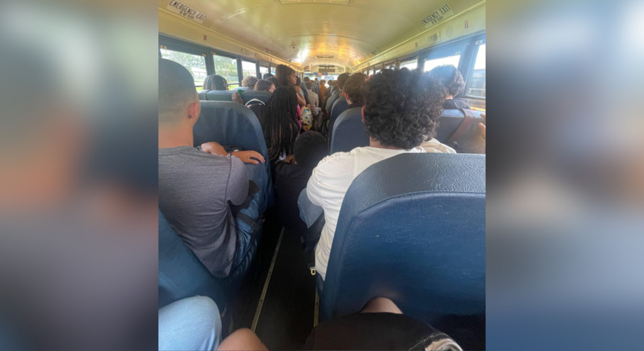 overloaded school bus