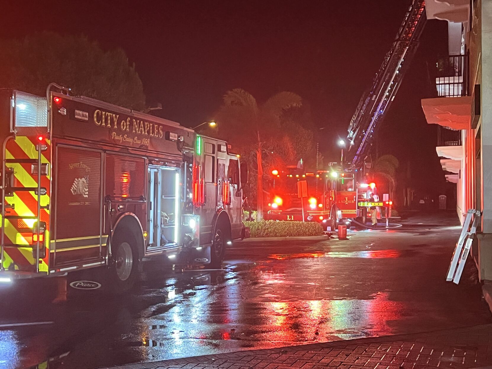 Early morning building fire investigation in Naples | Collier County ...