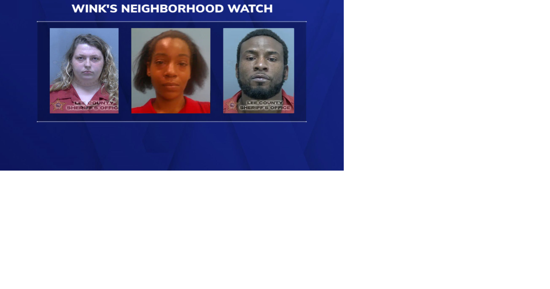 WINK Neighborhood Watch: Defrauding, drug trafficking and first-degree ...