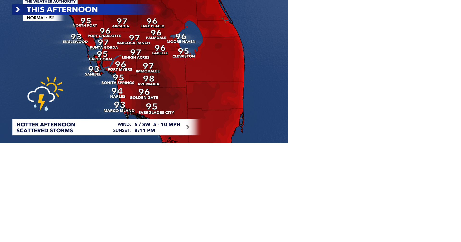 Hotter today, but scattered storms bring afternoon relief | Weather ...