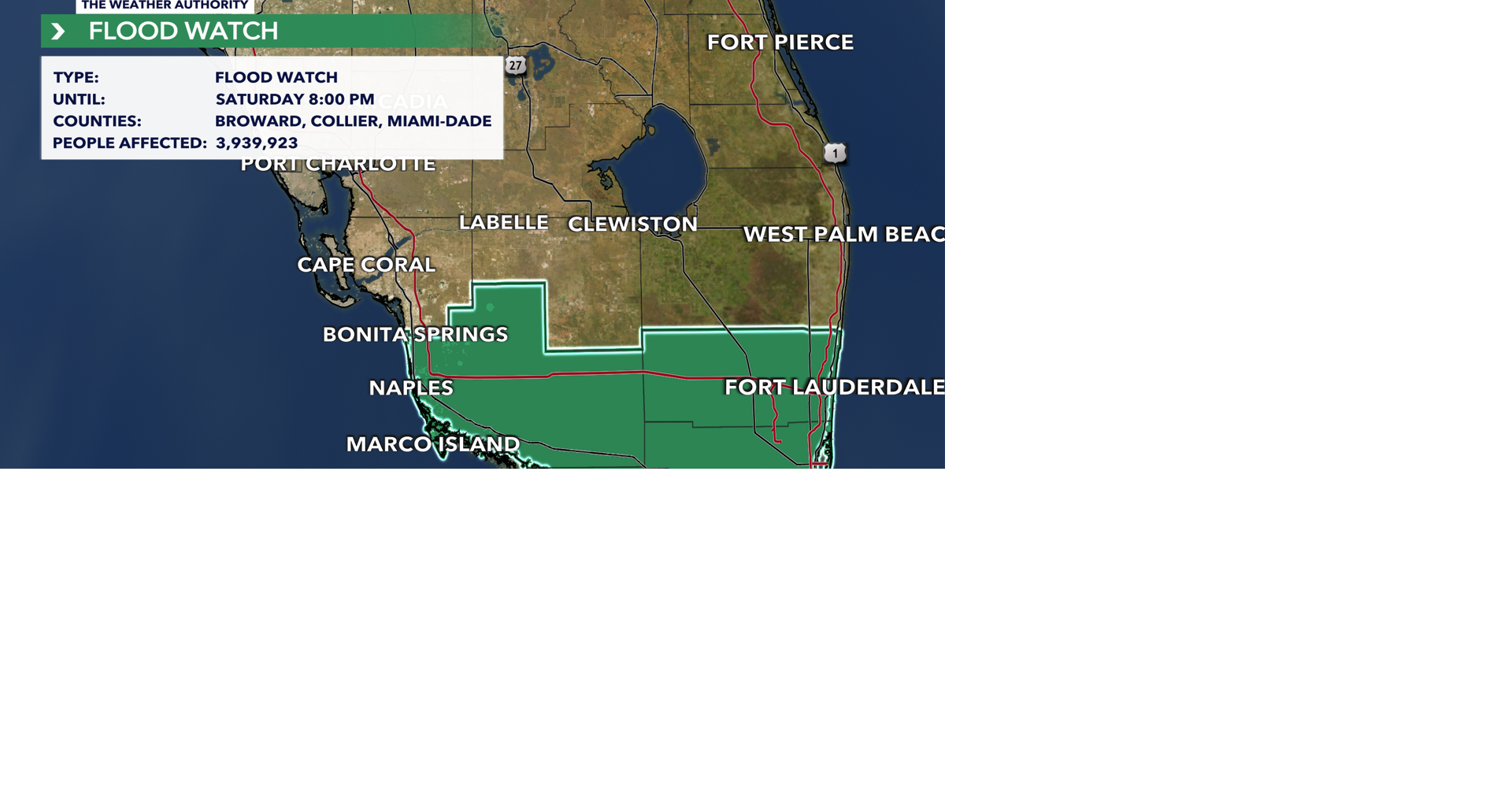 Flood watch in effect for areas of Collier County starting Friday ...