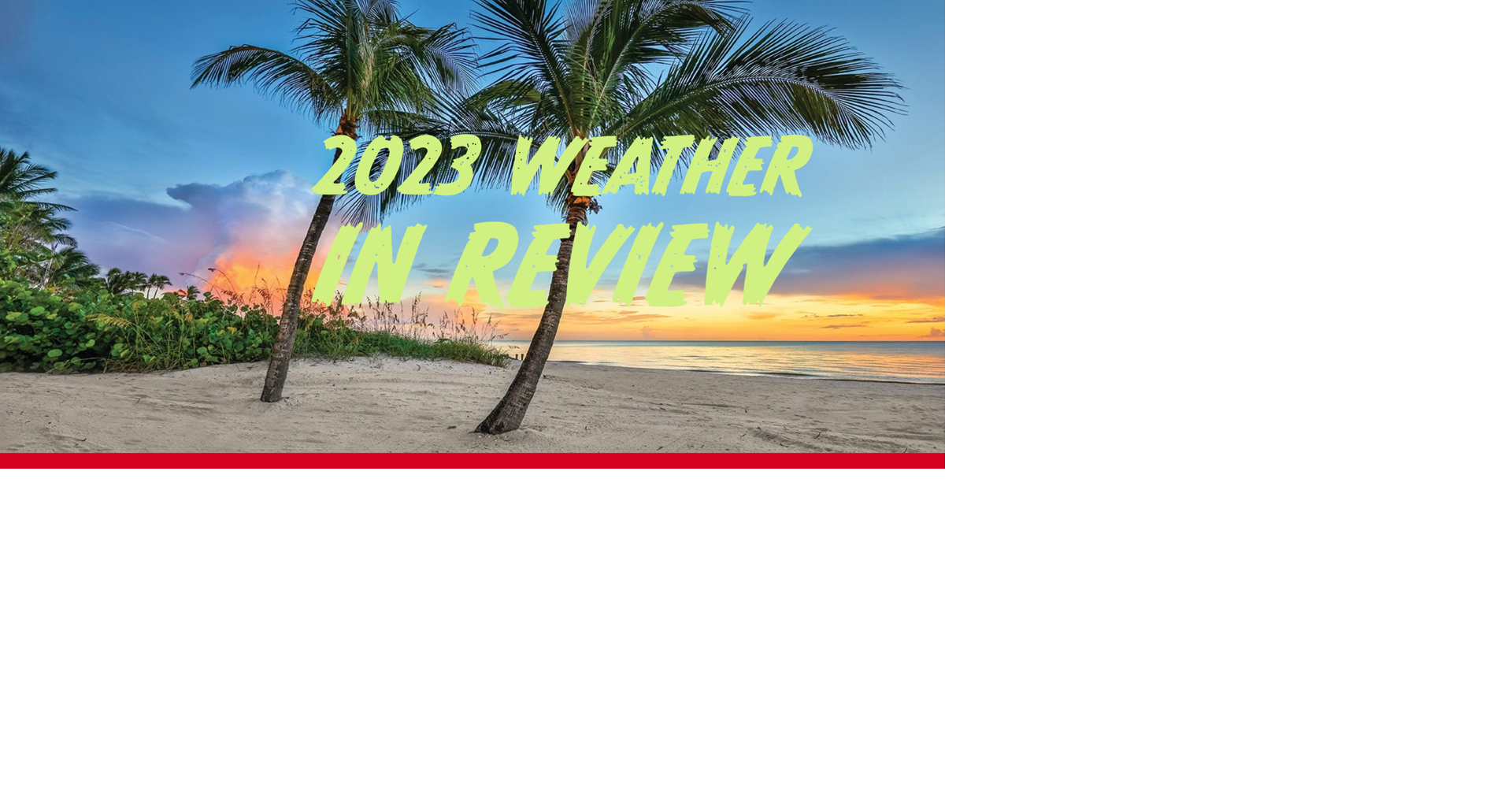 A Year in Review: The Many Southwest Florida Weather Events of 2023 ...