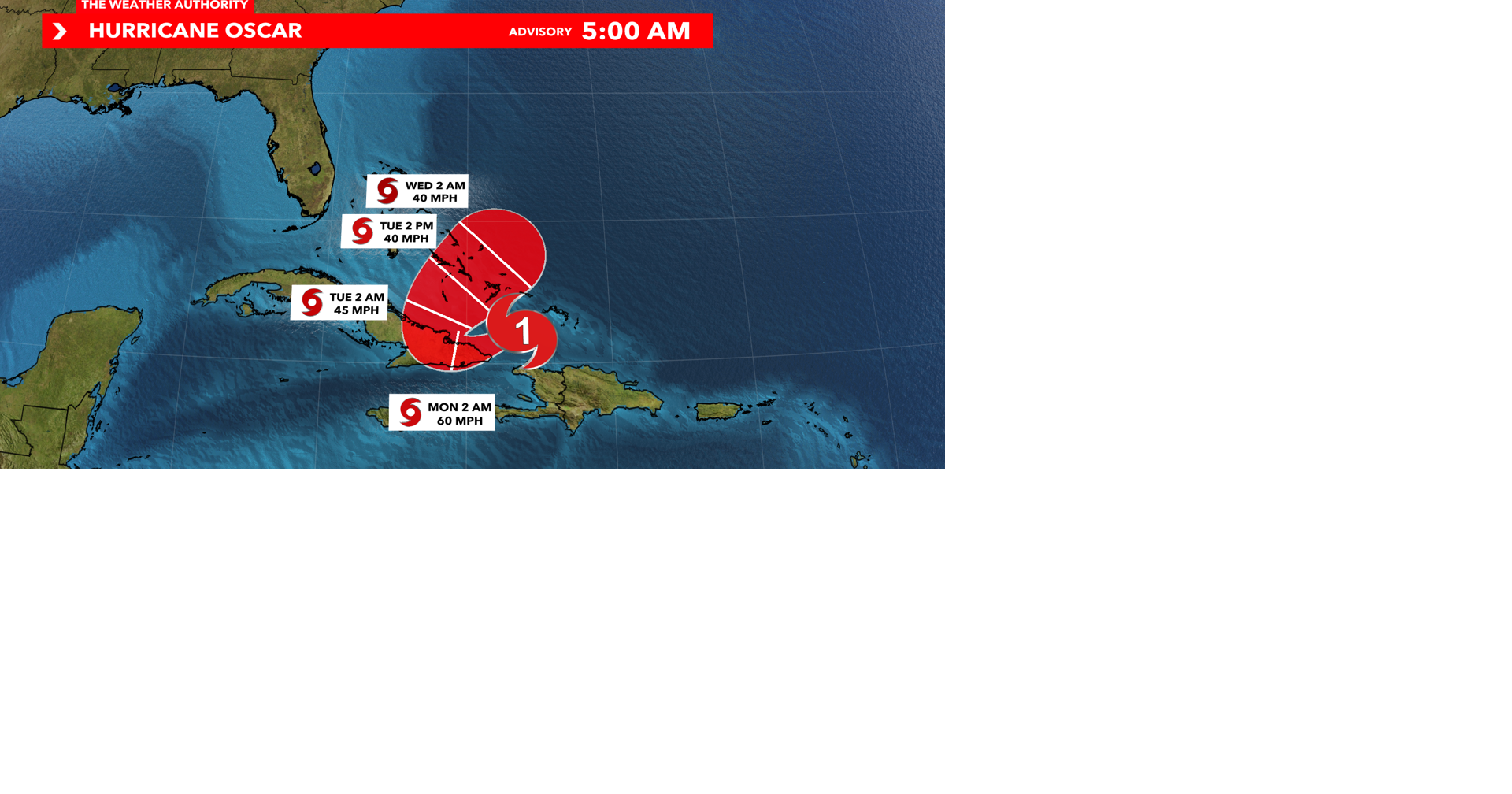 Hurricane Oscar makes landfall in the Bahamas, heading toward Cuba ...