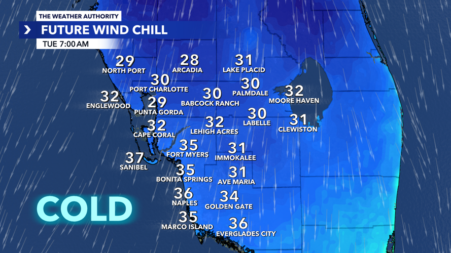 SWFL braces for record lows and dangerous wind chills | Weather ...