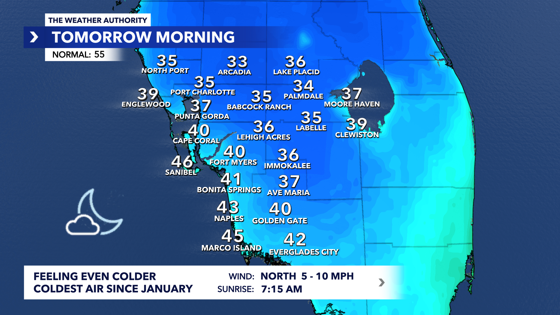 Cold front arrives: Cooler air sweeps into Southwest Florida | Weather ...