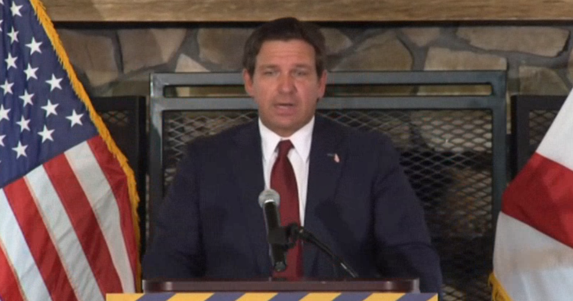 Florida Gov. Ron DeSantis announced the construction of a body armor ...