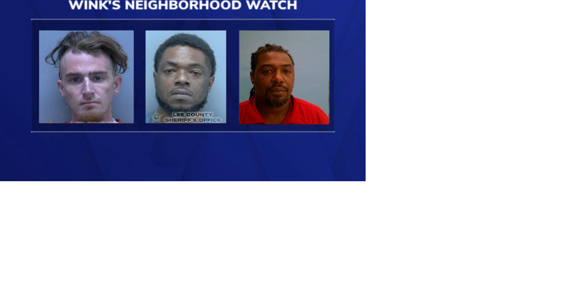 WINK Neighborhood Watch: Burglary, unregistered weapons and drug ...