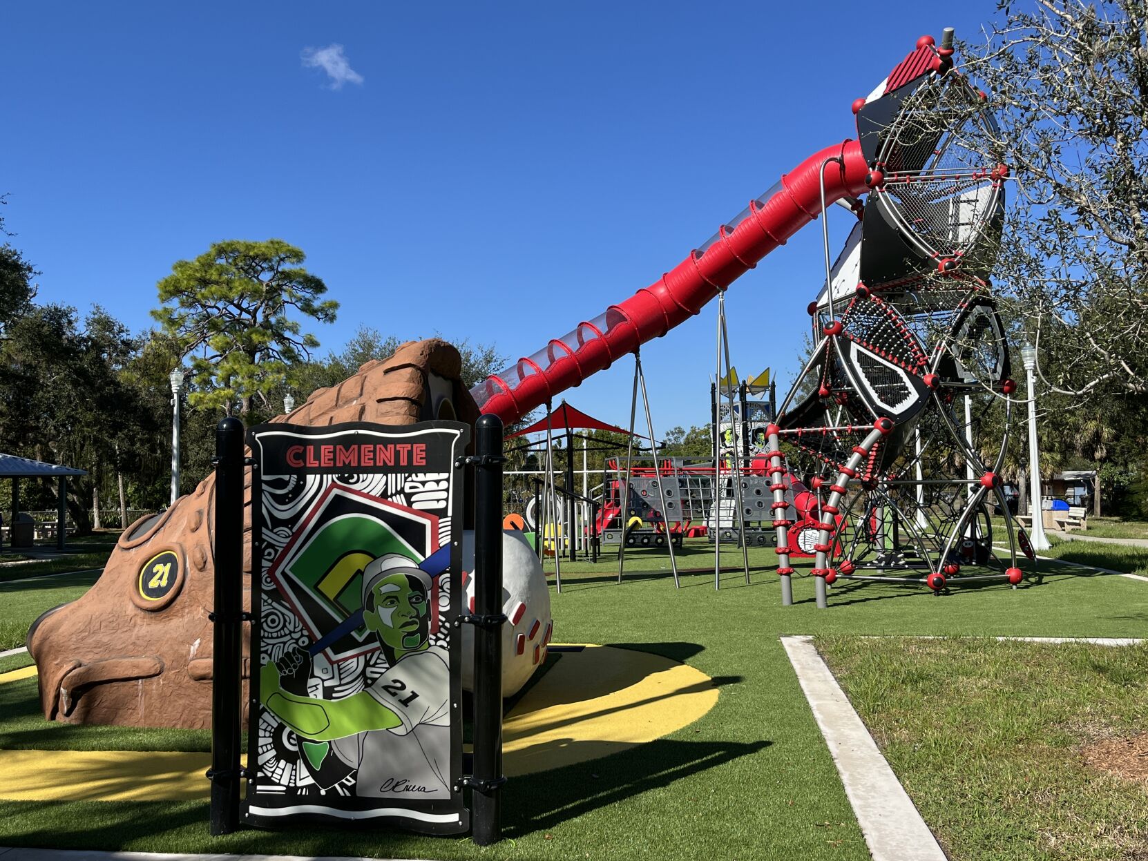 Largest playground slide in SWFL opens Roberto Clemente Park | Lee ...