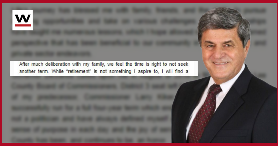 Lee County Commissioner Ray Sandelli says he’s not running for ...