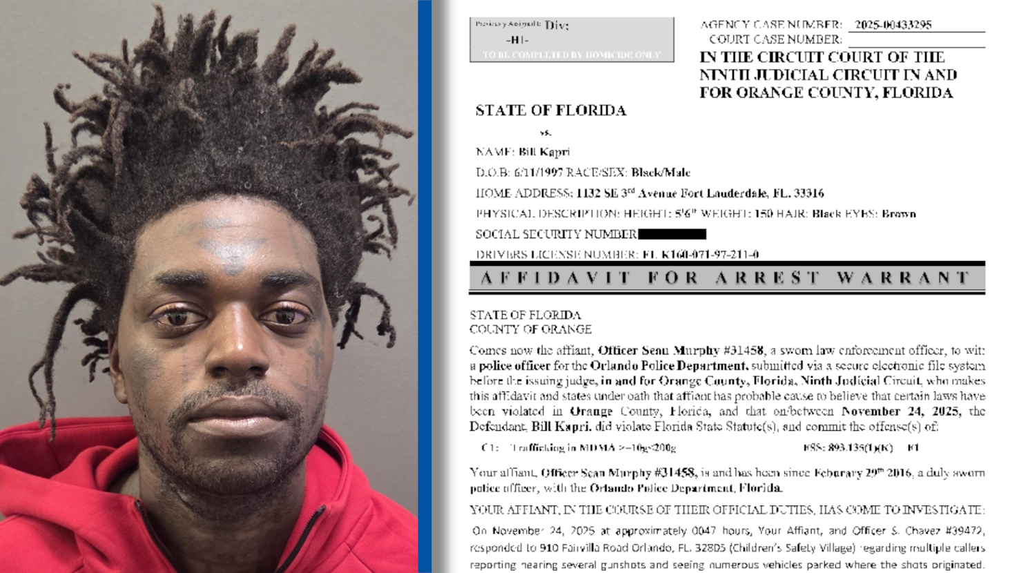 Rapper Kodak Black charged with drug trafficking after Orlando police ...