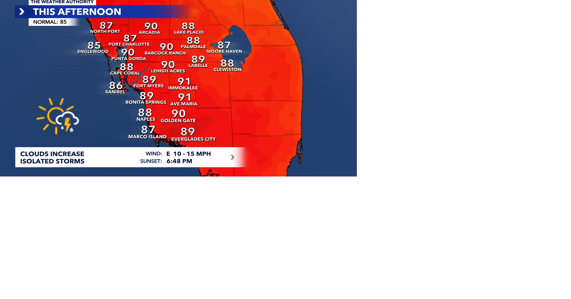 Warm and humid today, but a big cooldown comes later this week ...