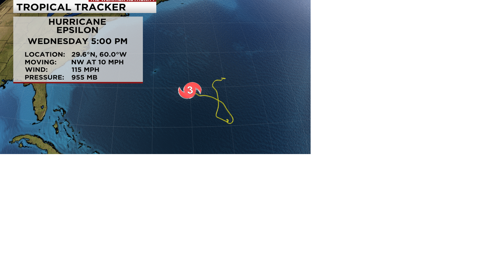 Epsilon maintains strength as a major hurricane; Another disturbance to ...