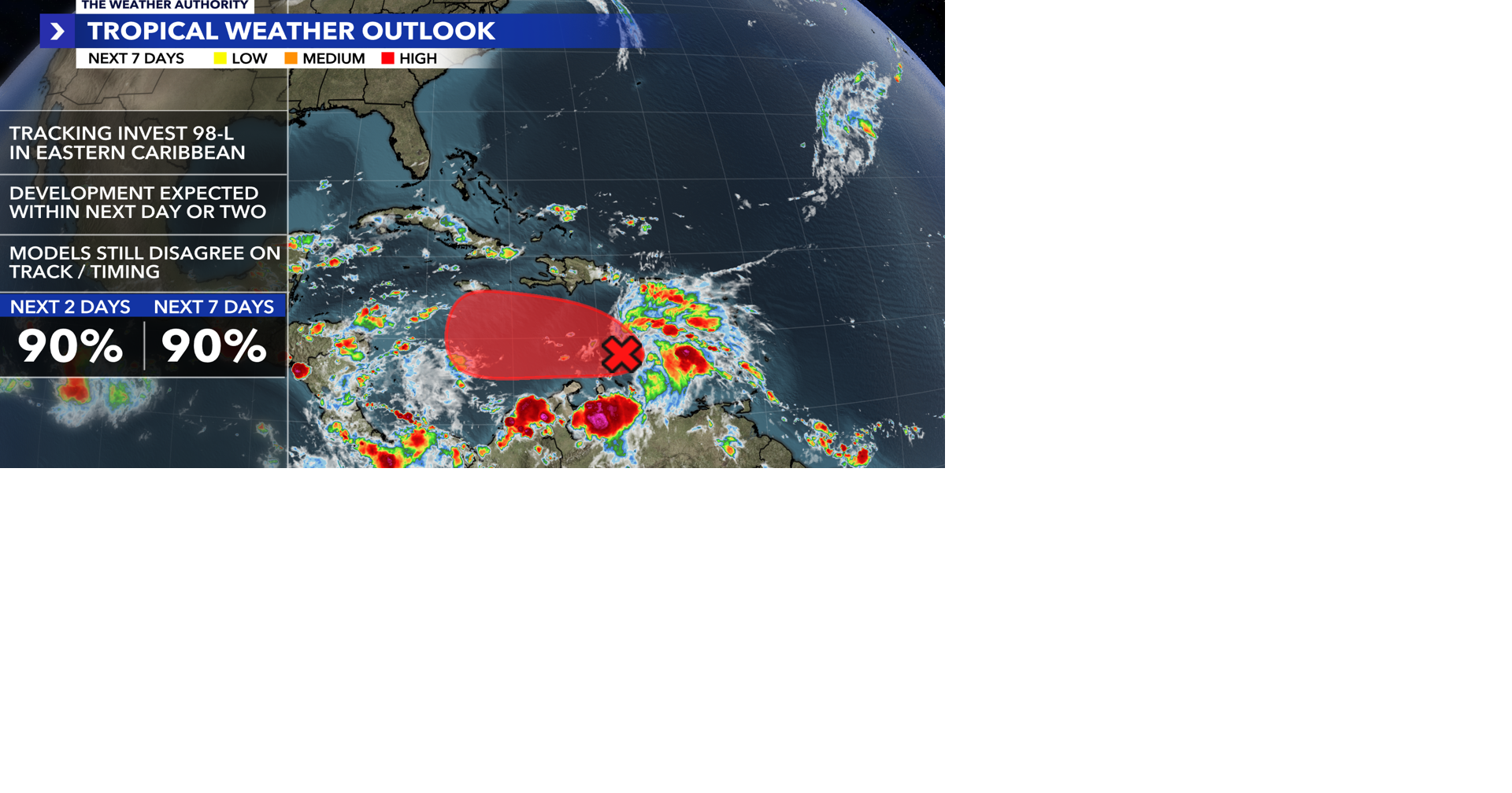 Invest 98-L likely to form into tropical depression | Weather ...