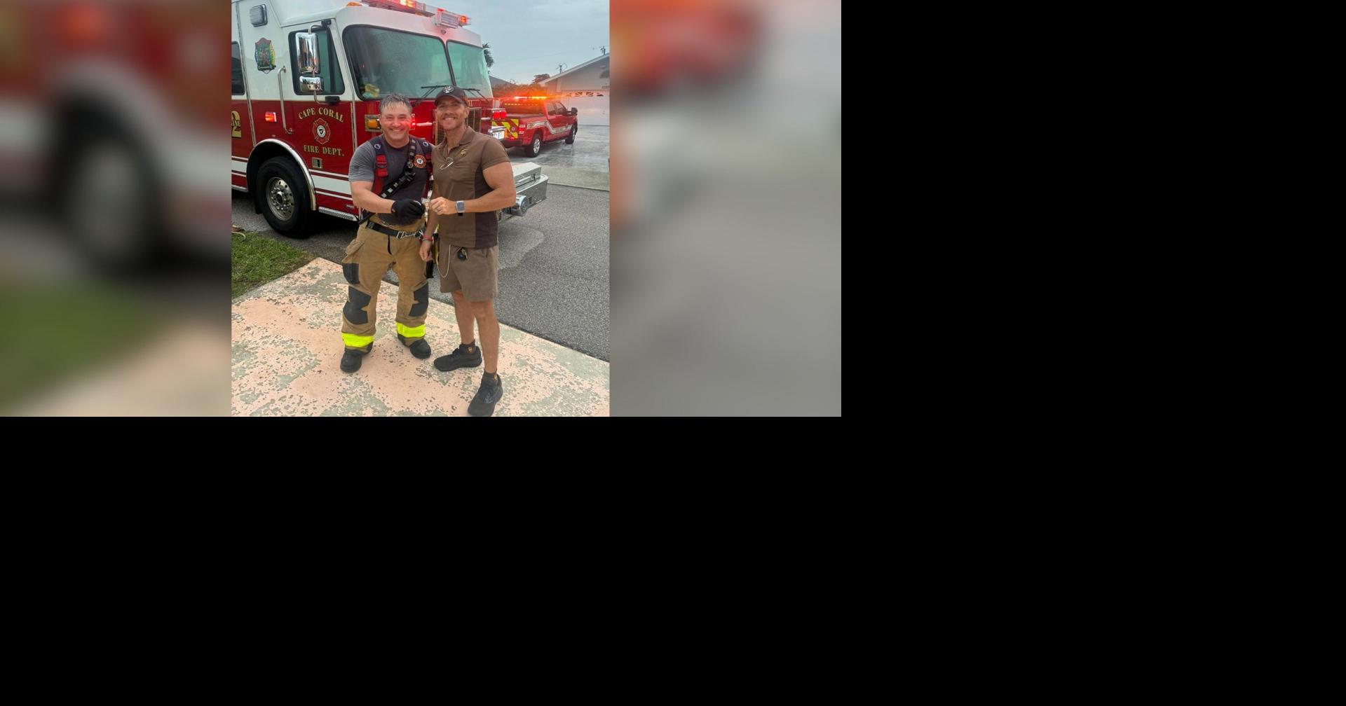 Delivery driver saves Cape Coral resident trapped in house fire | Lee ...