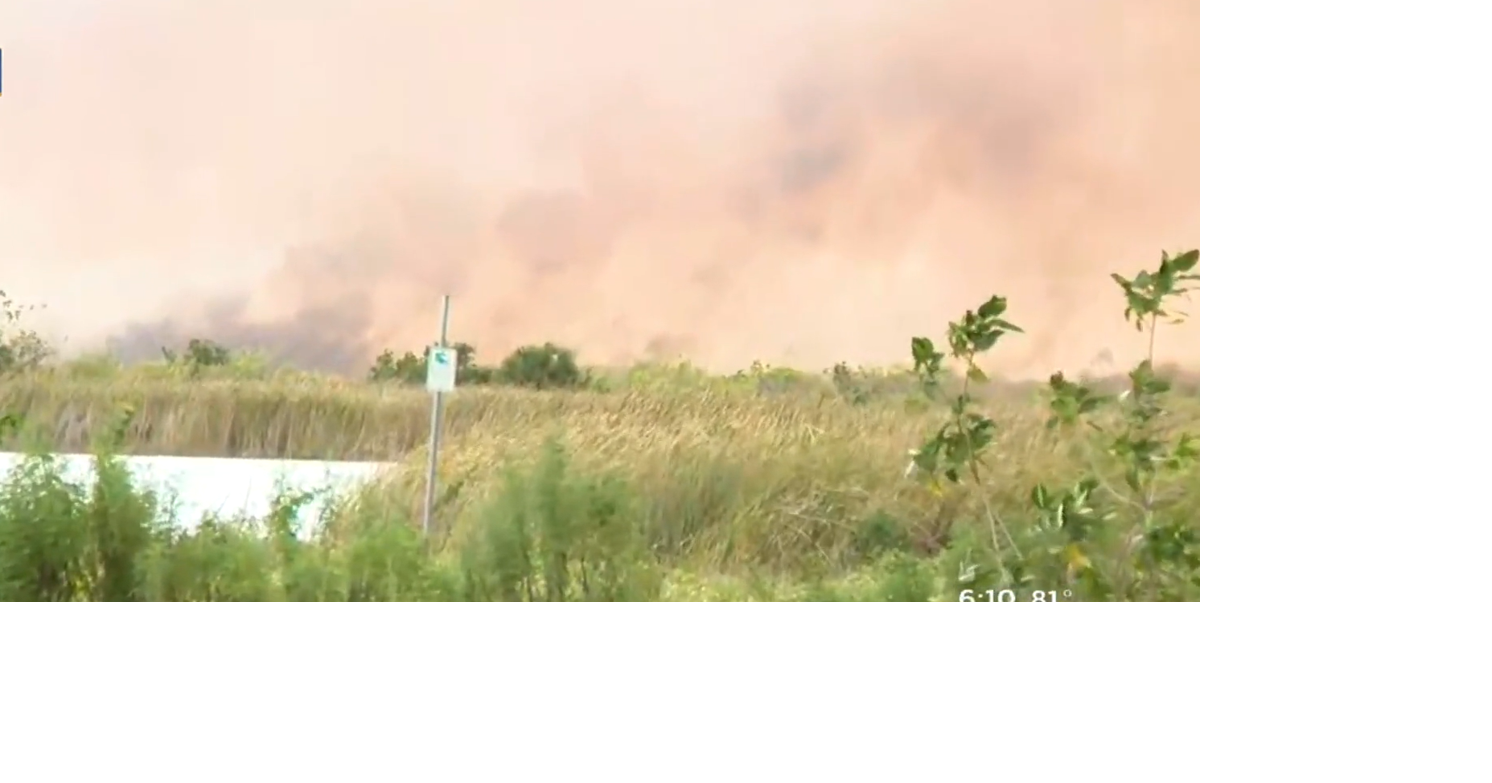 Ashes from massive grass fire rain down as far north as Weston | News ...