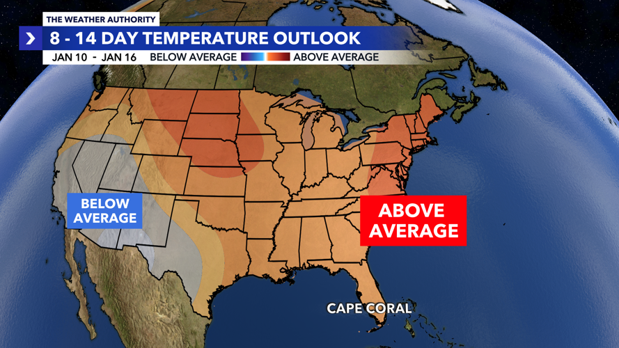 The first weekend of 2026 starts off with warmer temperatures, lots of ...