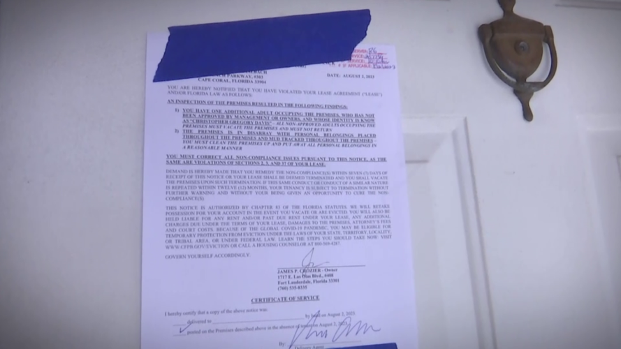 Formal notice to vacate condo sent to boyfriend of missing Cape Coral ...