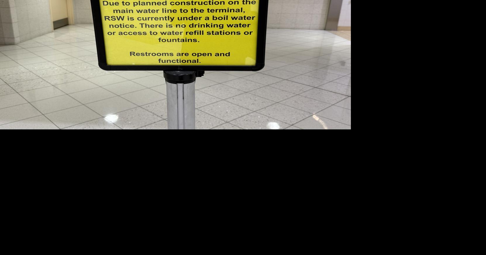 RSW terminal expansion causes water shutoff and boil notice | Lee ...