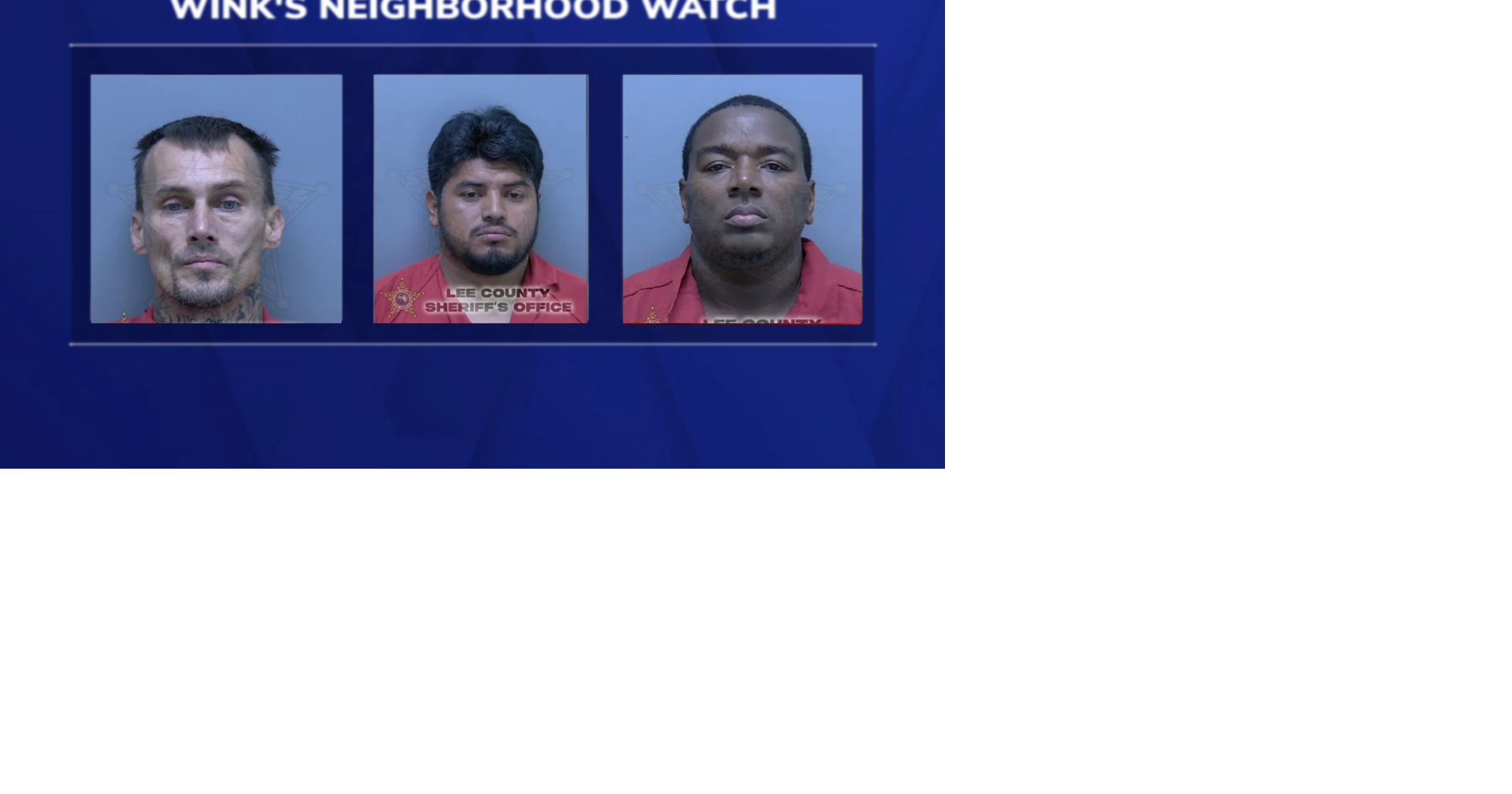 WINK Neighborhood Watch: fatal shooting, criminal mischief, and a drug ...