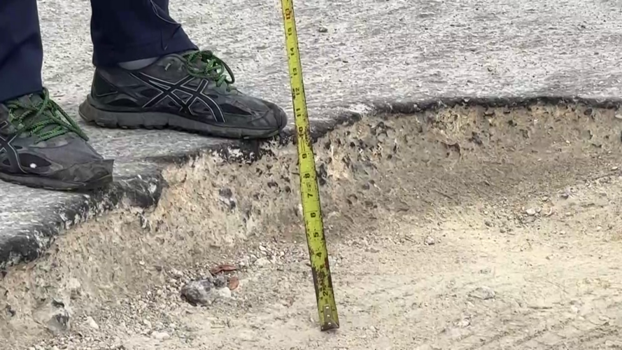 Buckingham residents frustrated by deep potholes on private Loring Way ...