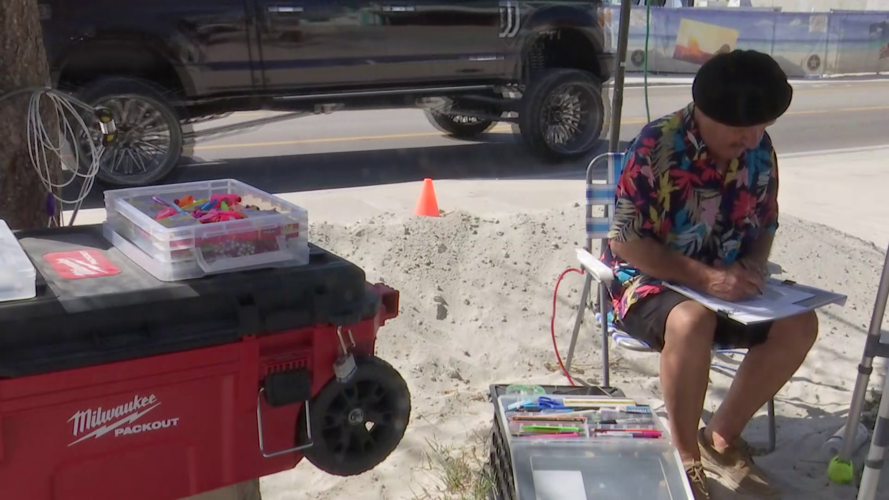 ‘Art is a therapy’: Fort Myers Beach artist creates artwork honoring ...